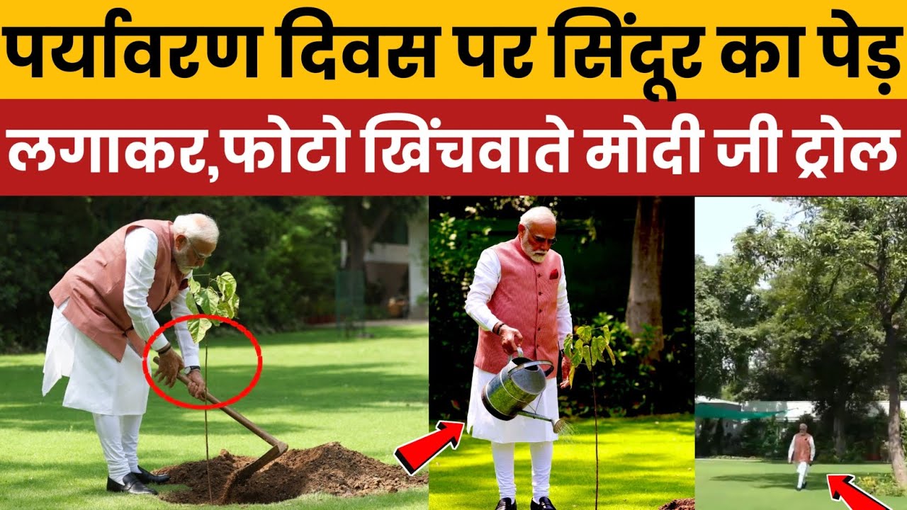 PM Modi Plants 'Sindoor Tree' on World Environment Day | Symbolic Act ...