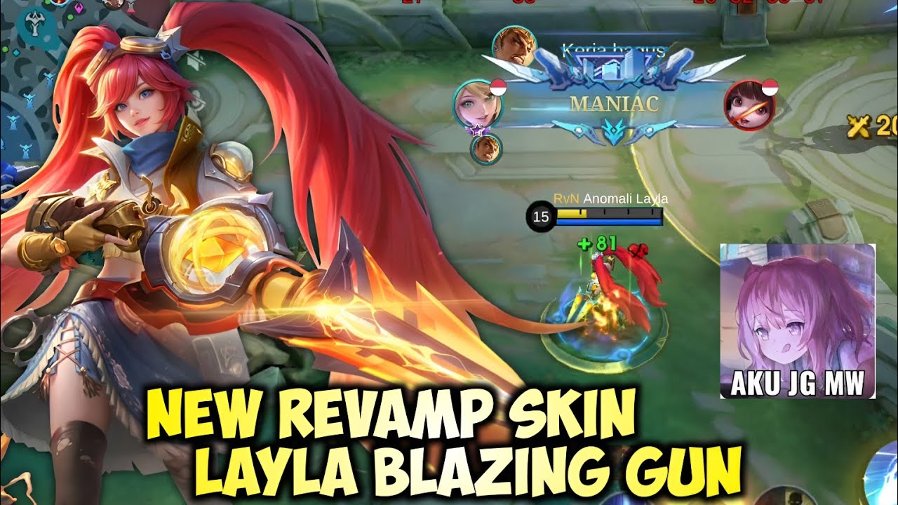 Nyobain Skin Revamp Layla Blazing Bounties!! Jadi Keren Banget Cuy ...