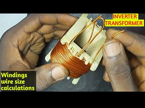 Inverter Transformer Windings,Wire size and calculations - YouTube