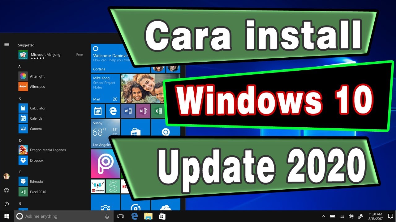 Cara Install windows 10 dengan Mudah | Terbaru 2020 - YouTube