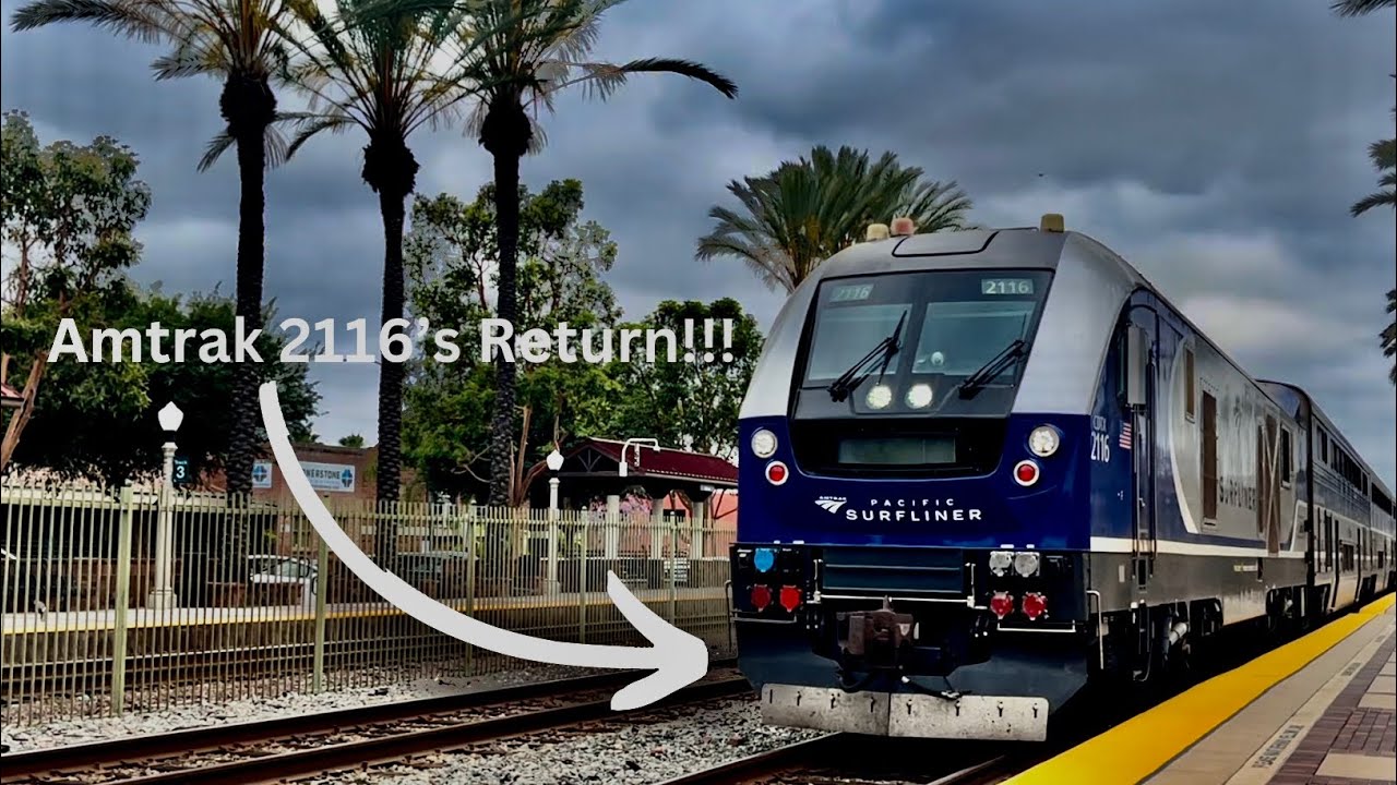 The Return Of Amtrak 2116 & More! - YouTube