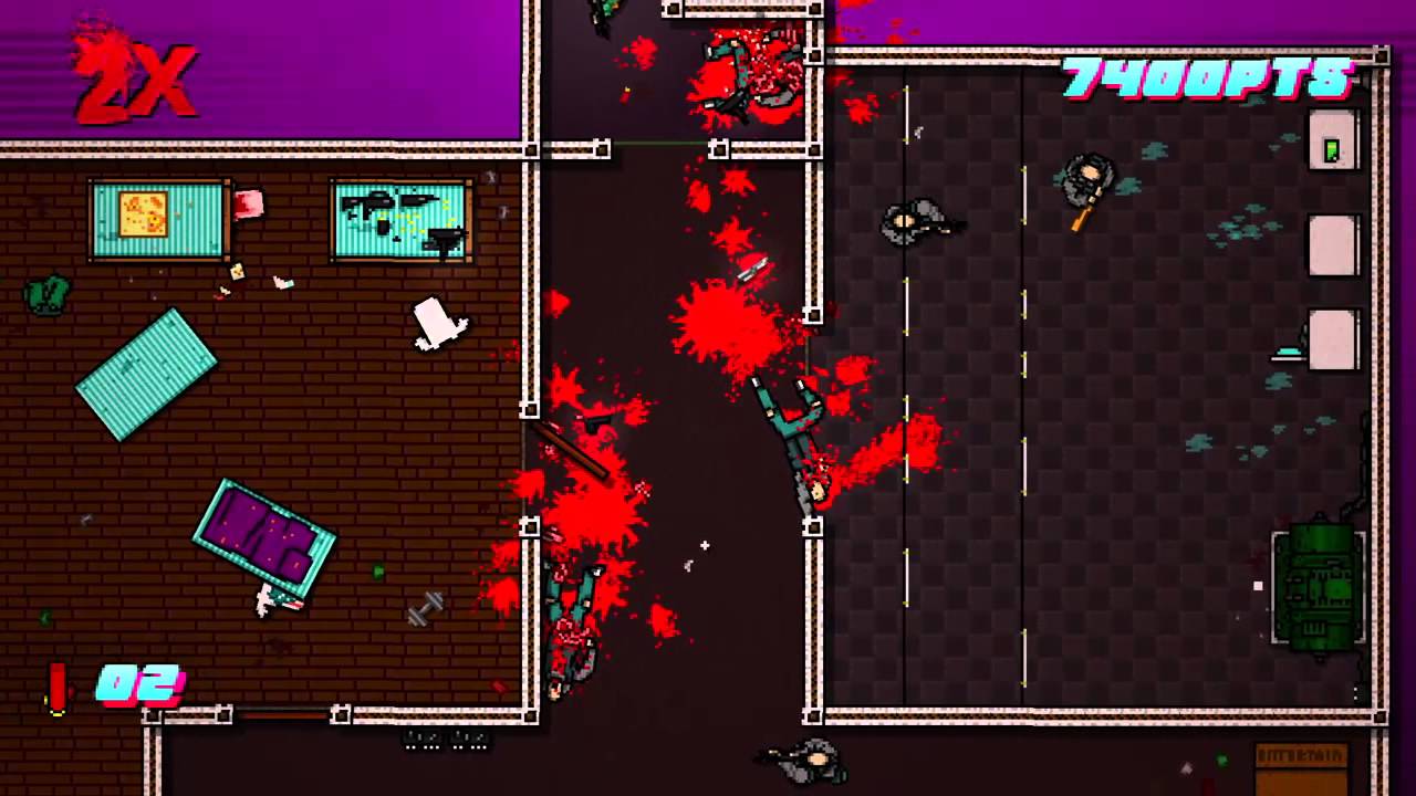 Hotline Miami 2 first level - YouTube