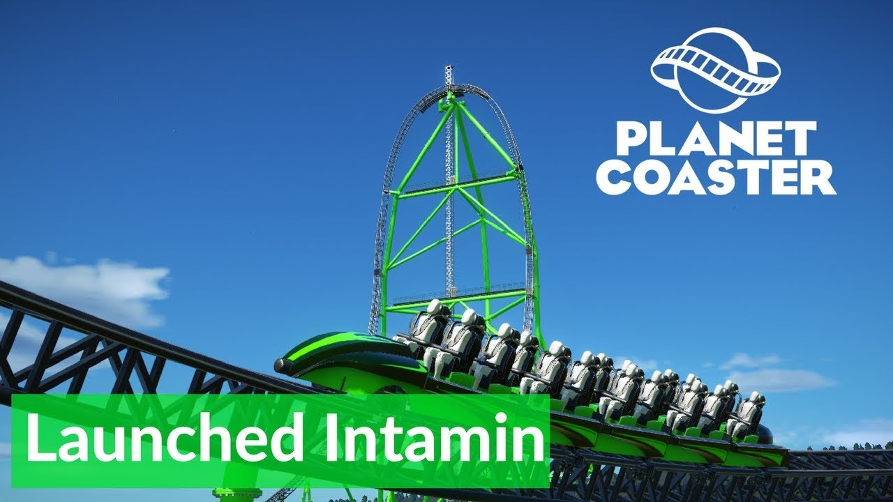 Planet Coaster - Launched Intamin Coaster (1.4 Update) - YouTube