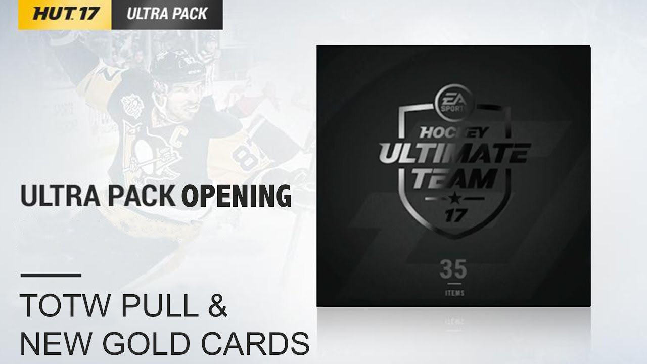 NEW GOLD CARDS! - NHL 17 HUT Pack Opening - Ultra Packs - YouTube