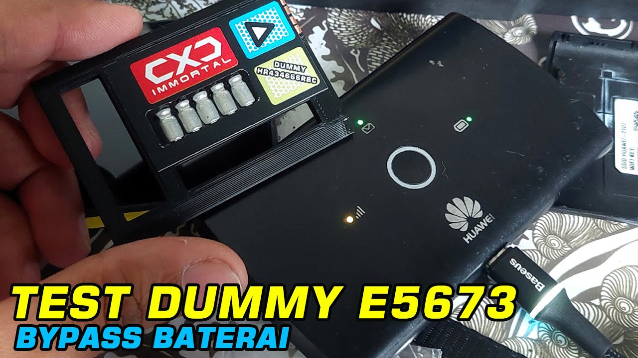 test dummy bypass baterai MIFI HUAWEI e5673 by CXD IMMORTAL - YouTube