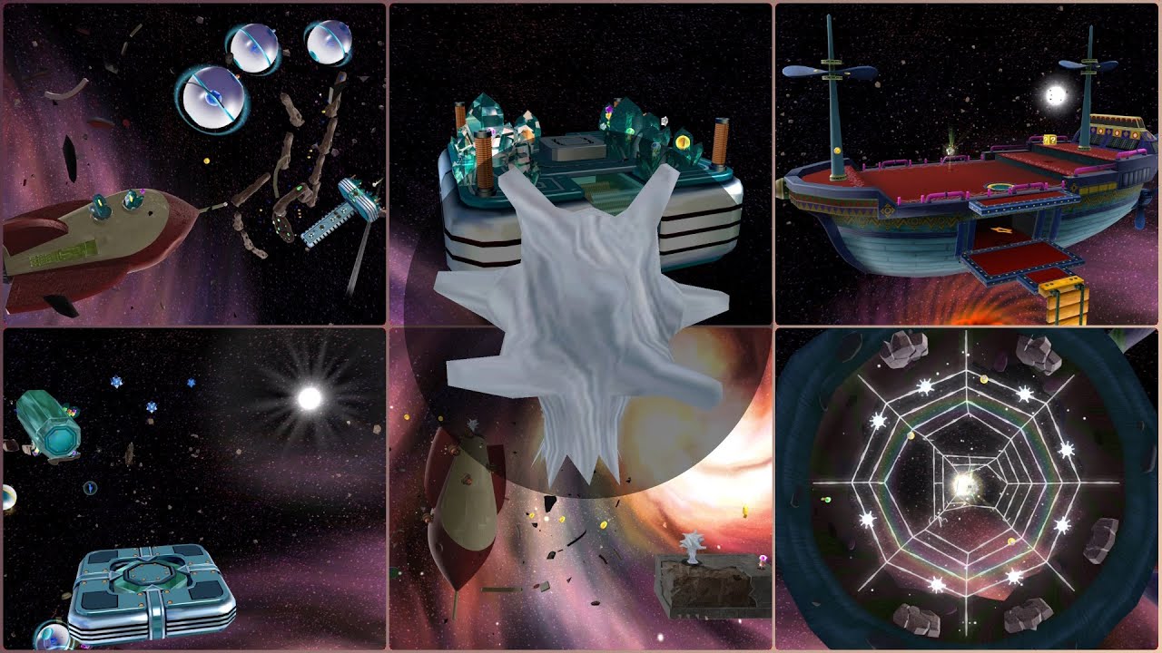Super Mario Galaxy Space Junk Galaxy Cinematic Showcase Youtube