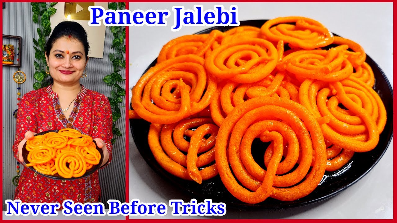 🥨Paneer Jalebi Recipe with Belan | Instant Jalebi recipe | Jalebi ...
