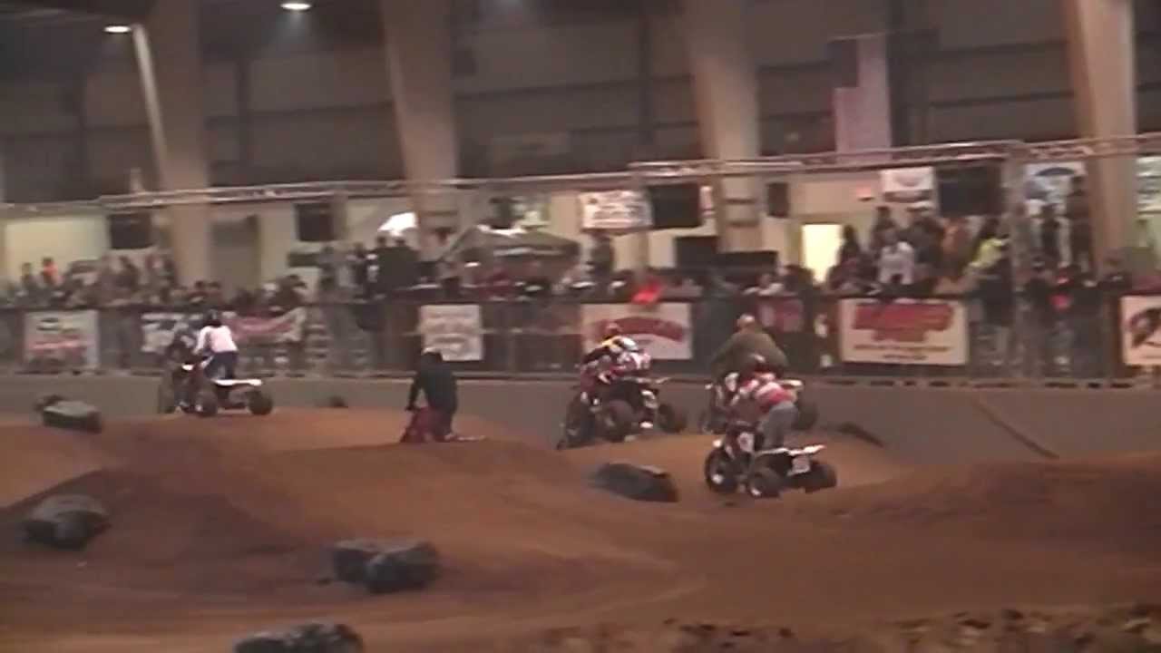 2014 February 22 Summit Indoor Motocross 3 Wheeler Group 2 Main Event ...