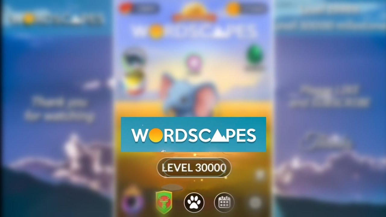 Wordscapes Level 30000 milestone!!! - YouTube