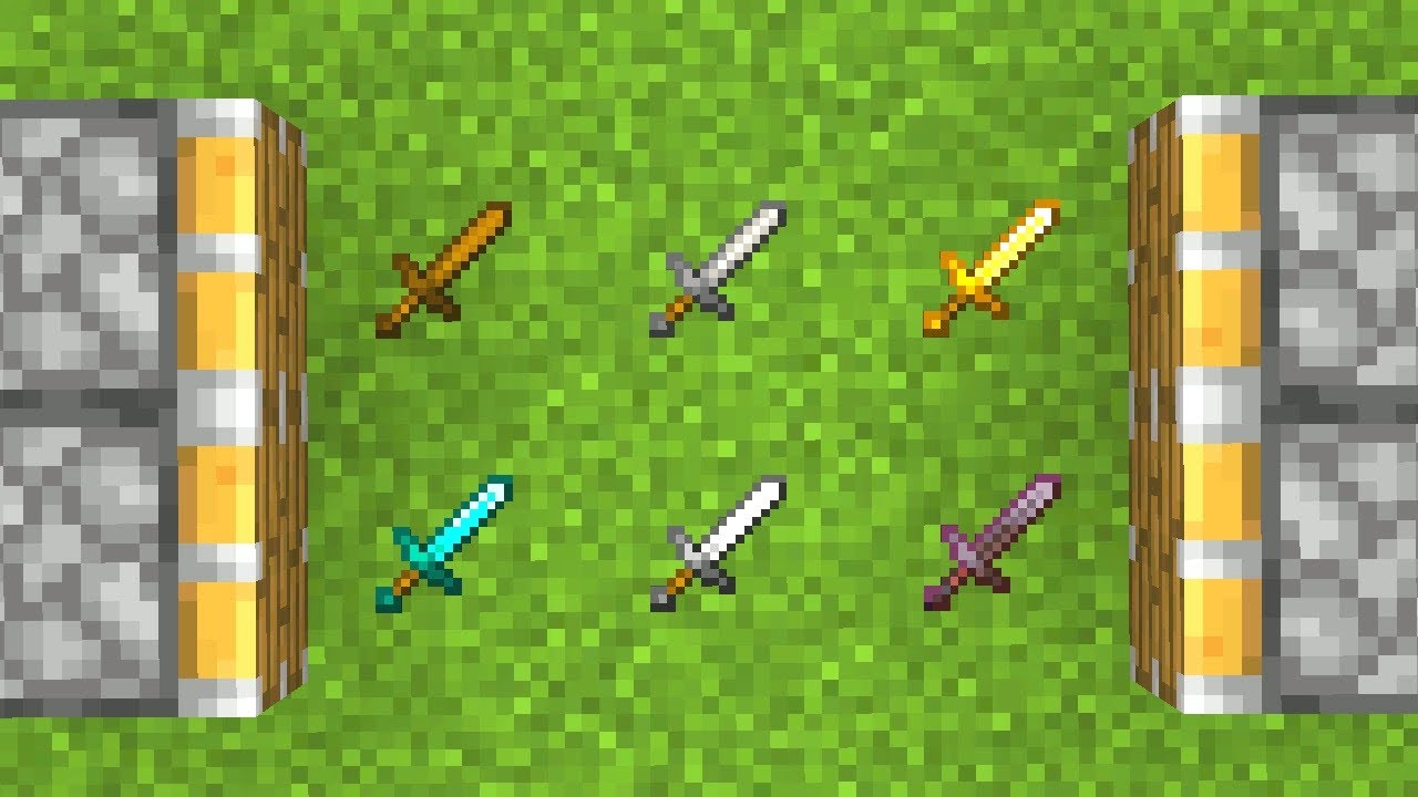 all minecraft swords combined = - YouTube