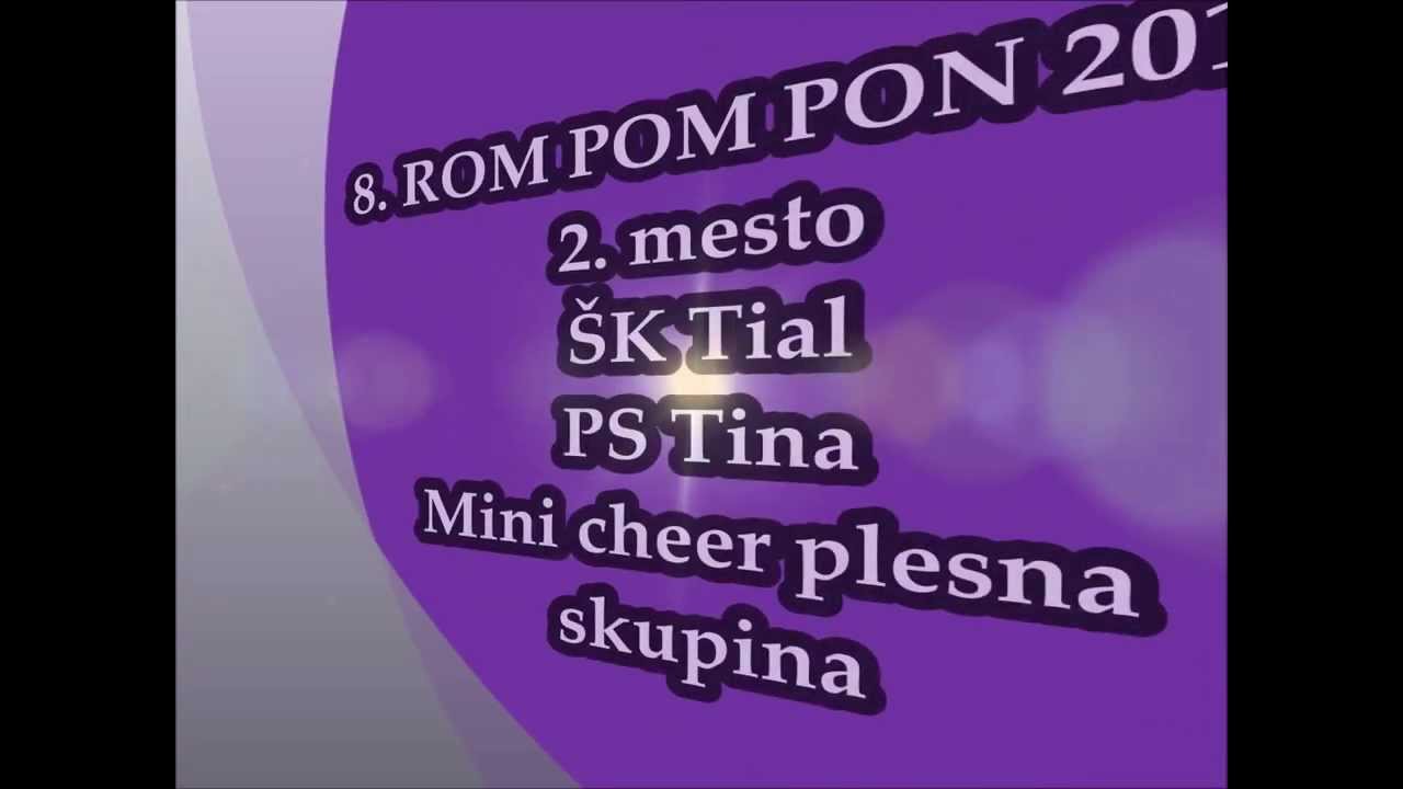 PS Tina Rom Pom Pon 2014 - mini cheer ples sk. - YouTube