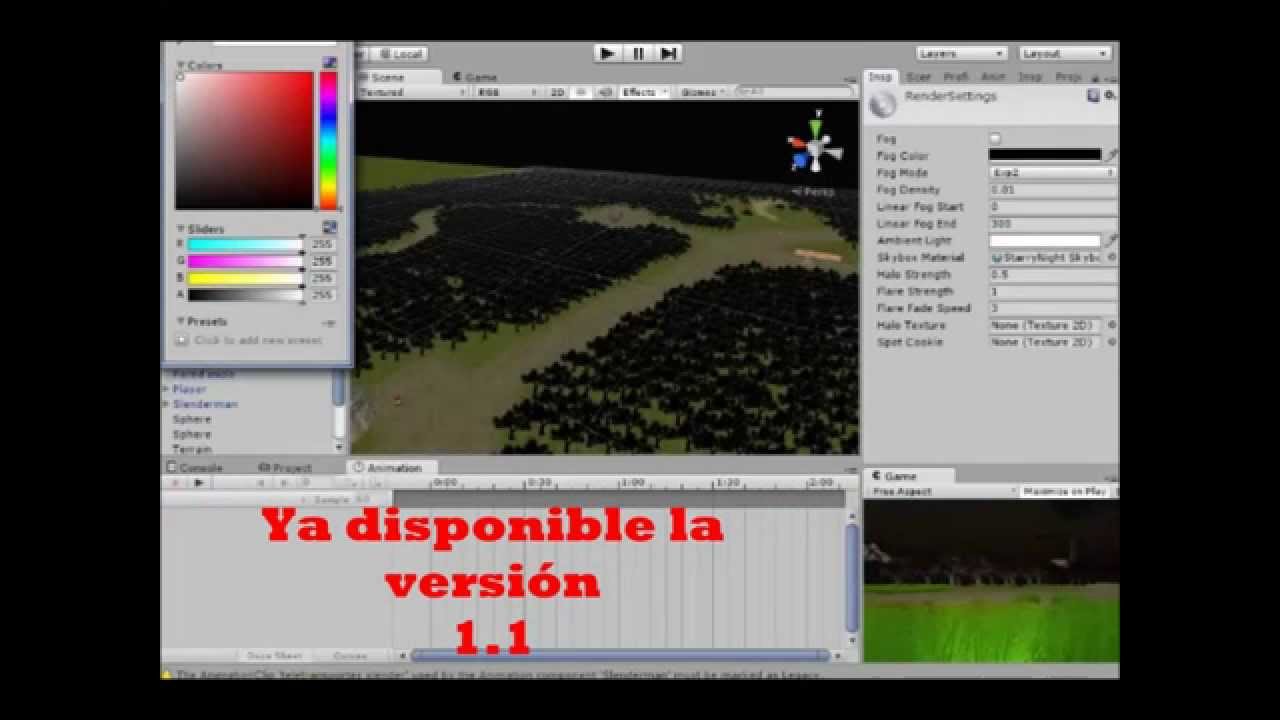 Slender edición GCX, videojuego UNITY 3D - YouTube