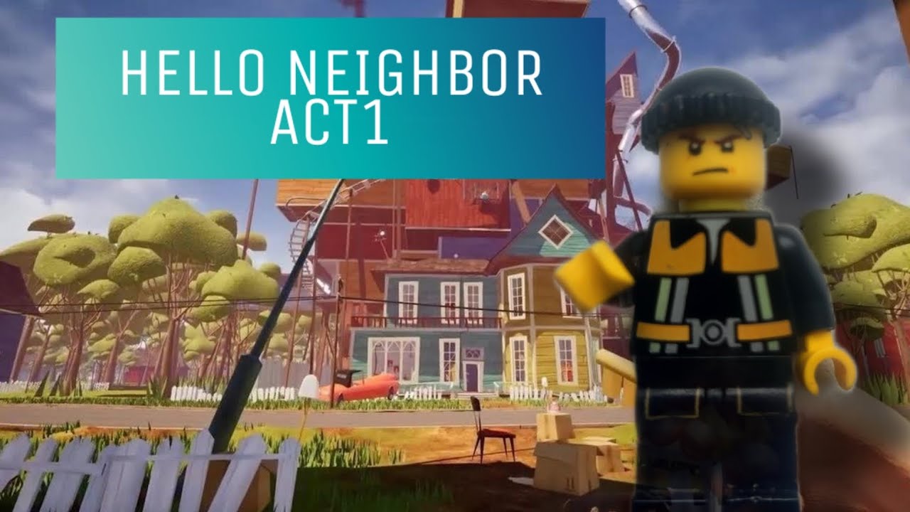 Лего привет сосед / Lego hello Neighbor. #lego #legostopmotion # ...