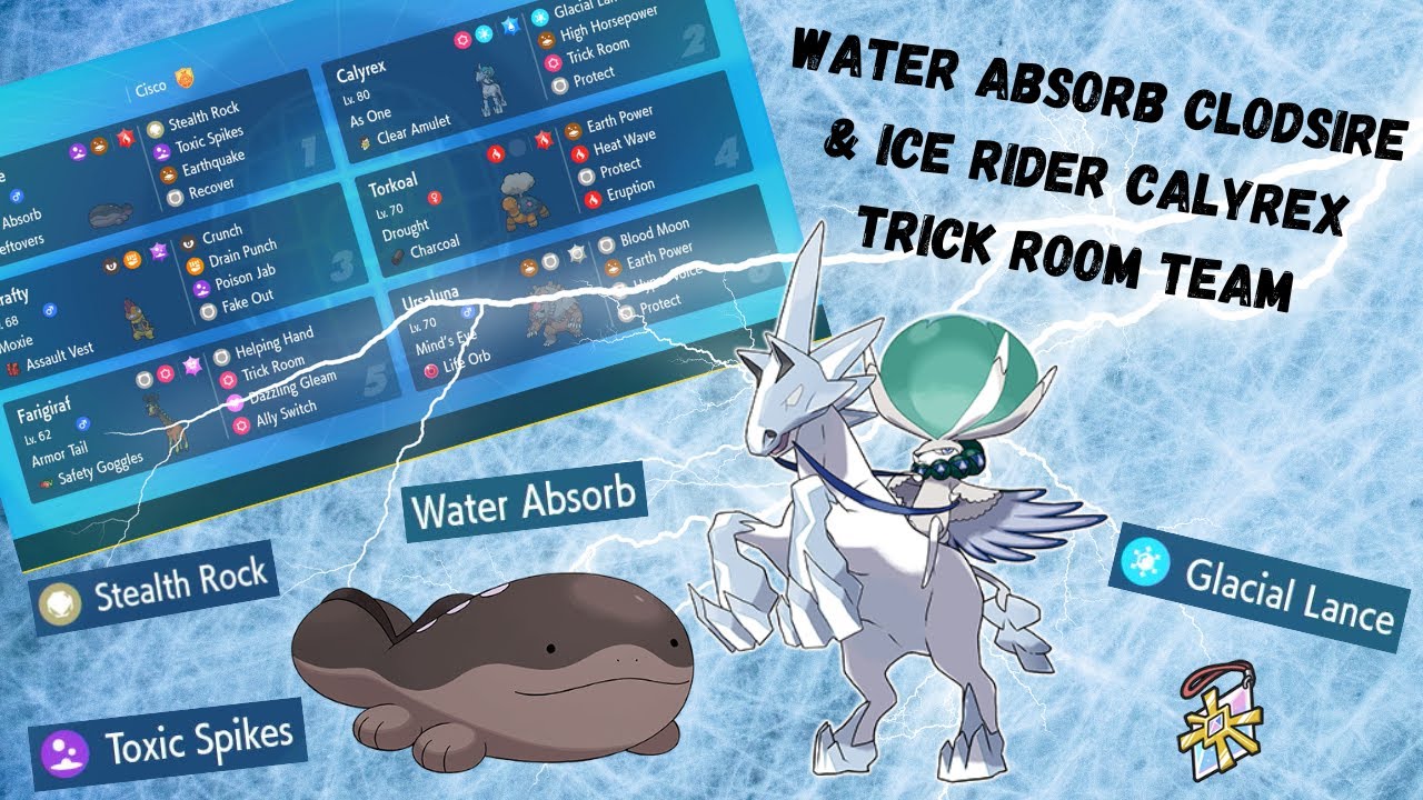 WATER ABSORB CLODSIRE JUST WALLS MIRAIDON & KYOGRES - Pokemon Scarlet ...