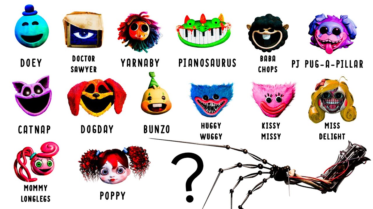 Every Poppy Playtime Villain in 8 Minutes - YouTube