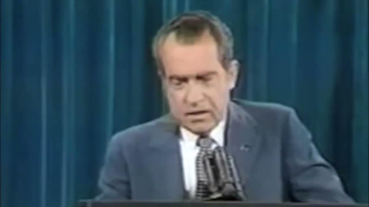 President Nixon declares "I am not a crook!" - YouTube