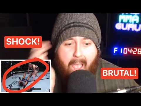 THE MMA GURU IS SHOCKED REACTING TO A BRUTAL ELBOW INJURY AT UFC VEGAS ...