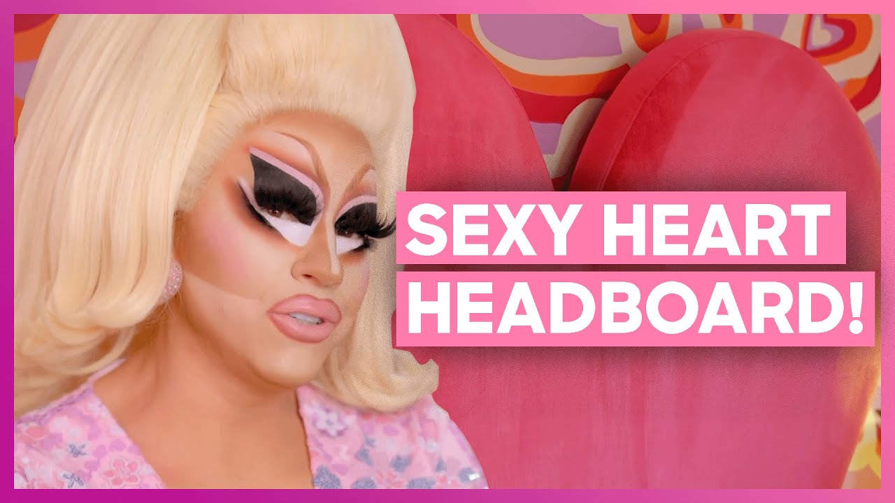 Trixie Is Gagging Over This Sexy Velvet Heart Headboard! | Trixie Motel ...