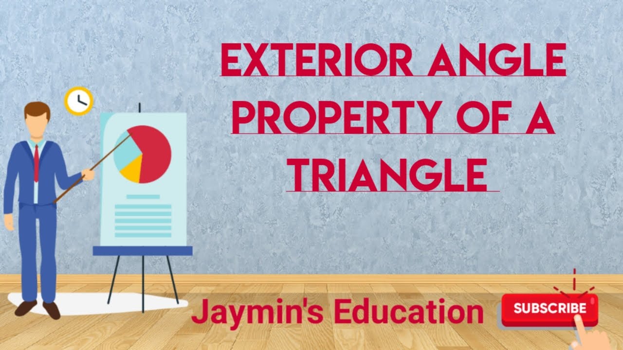 Exterior angle property of a triangle class 7 |exterior angle theorem ...