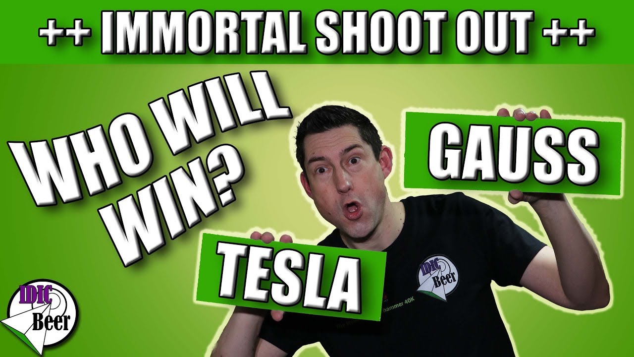 Necron Immortals 8th Edition Shoot Out (Gauss Vs Tesla) - YouTube