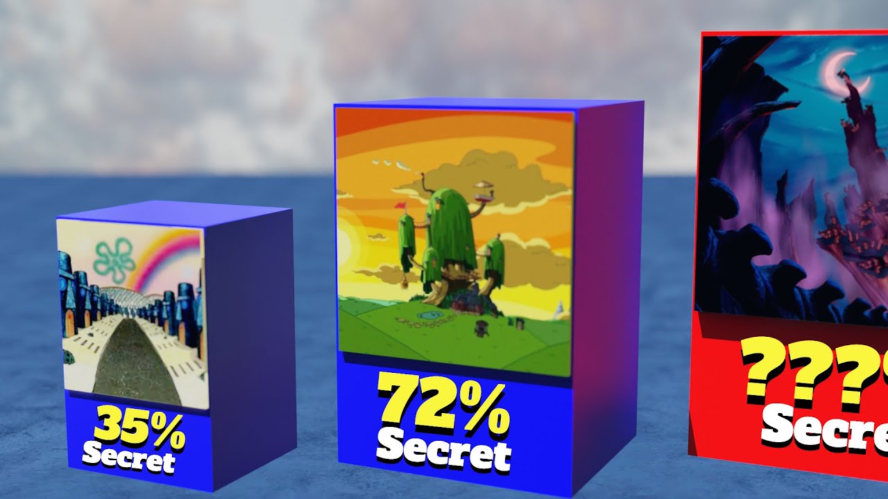 Comparison: Most Secret Cartoon Places - YouTube
