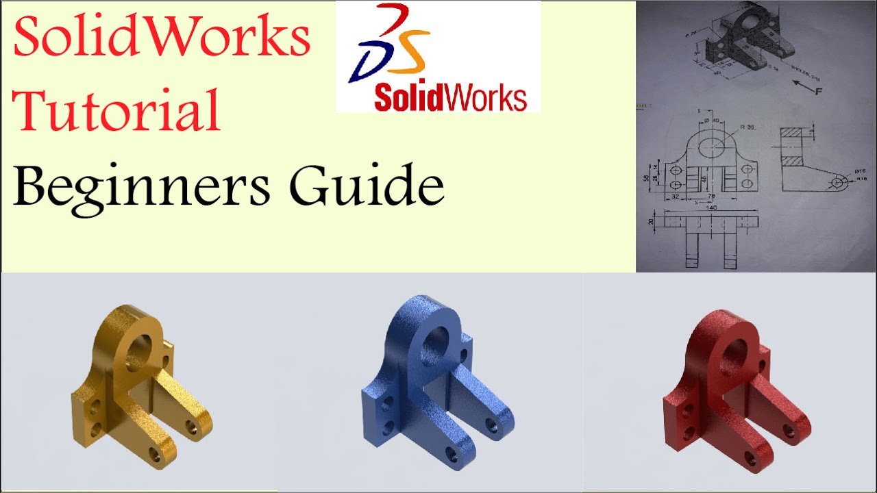 SolidWorks Tutorial - Beginners Exercise - Request Sample 01 - YouTube