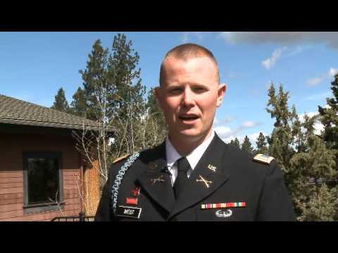 Oregon National Guard shout out to Oregon Ducks: 2LT Travis West - YouTube