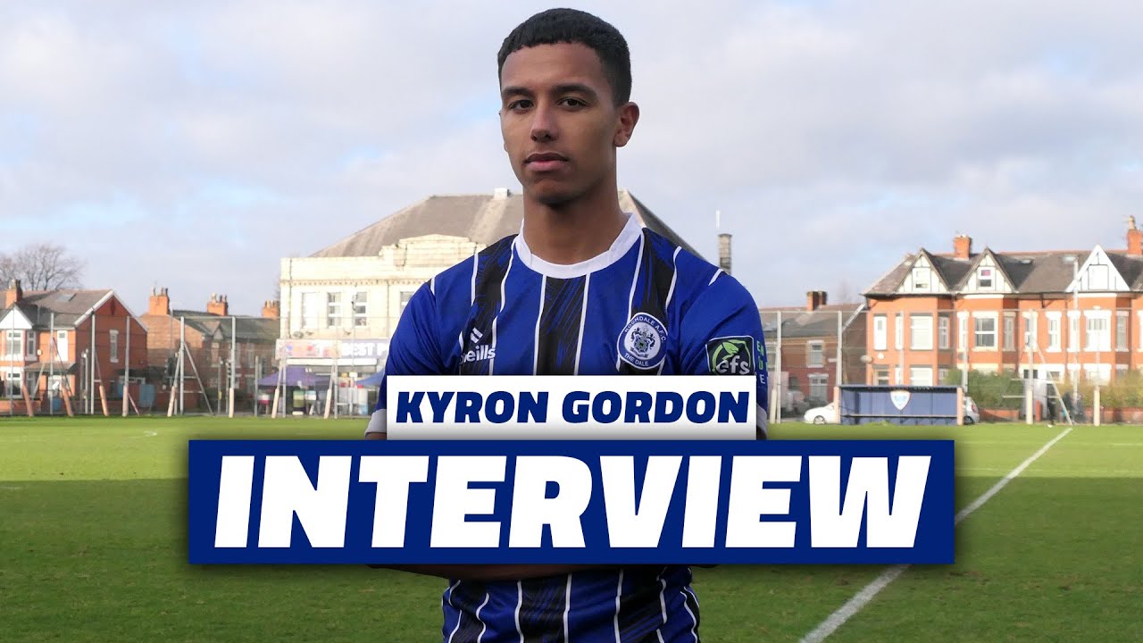 Kyron Gordon's First Rochdale Interview - YouTube
