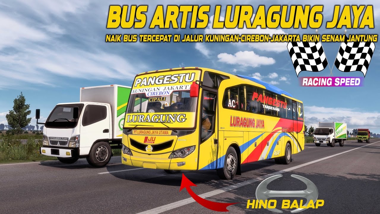 Aksi Bus Luragung Jaya bikin Senam Jantung || Trip Kuningan-Cirebon ...