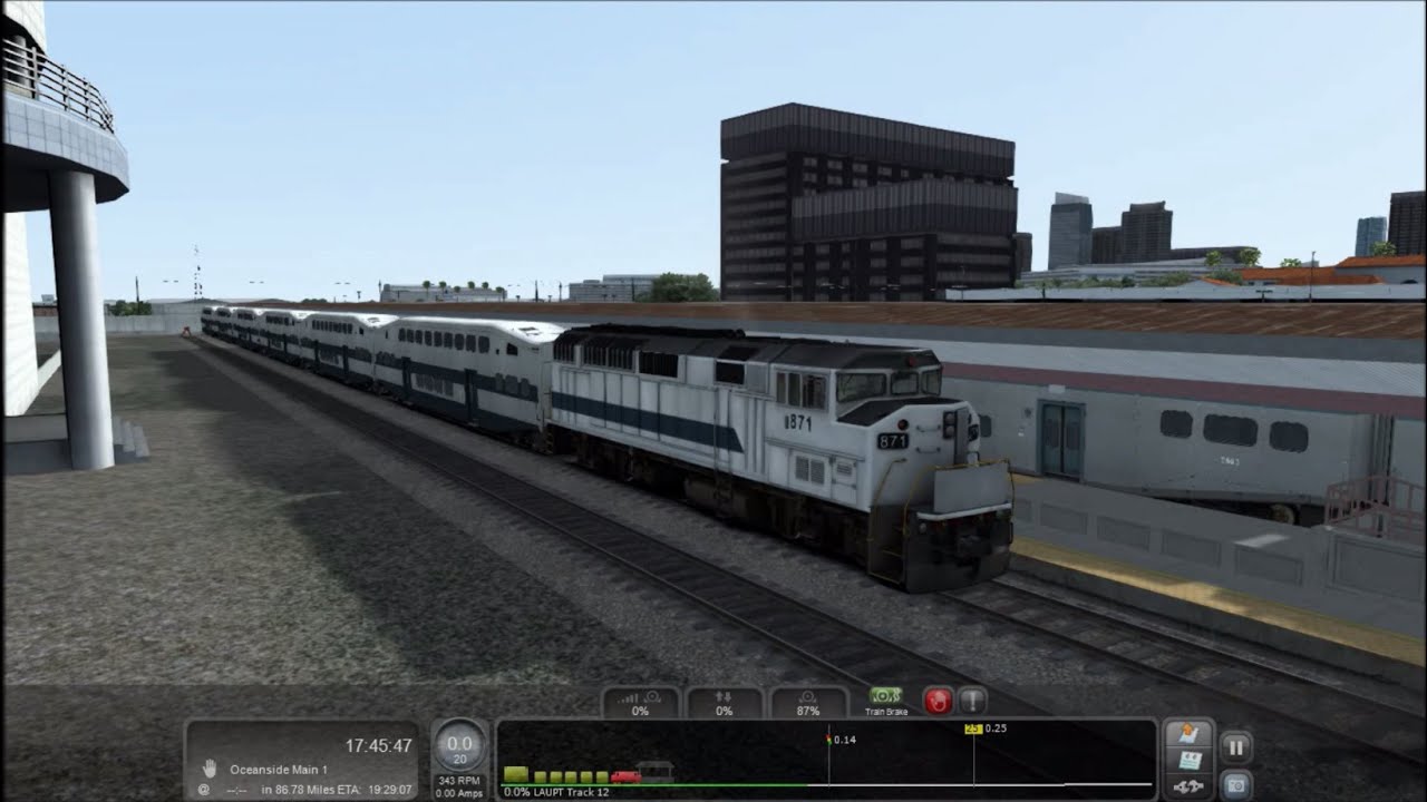 Train Simulator 2016 HD: Operating Metrolink EMD F59PH 871 on Train 606 ...