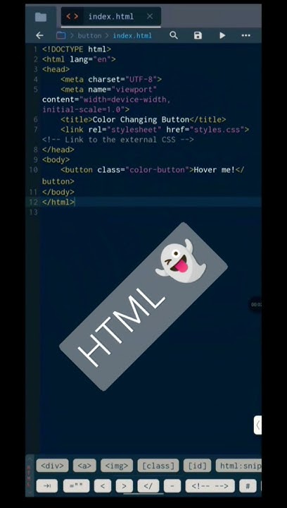 Colour changing Hover button using HTML|CSS|#html #css#coding #video #like #subscribe #share# ...