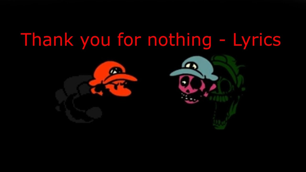 Thank you for nothing - Lyrics - YouTube