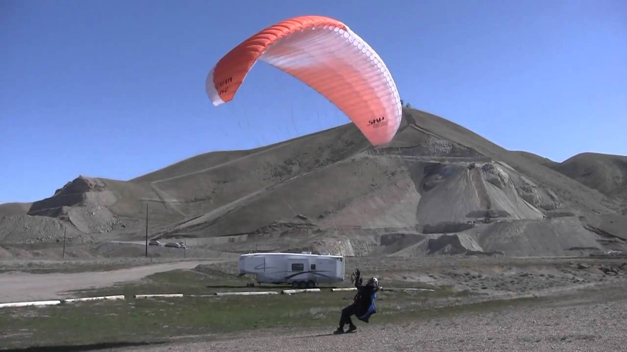 Insane K2 Paraglider Stability!! 200 lbs Hanging From Front Risers ...