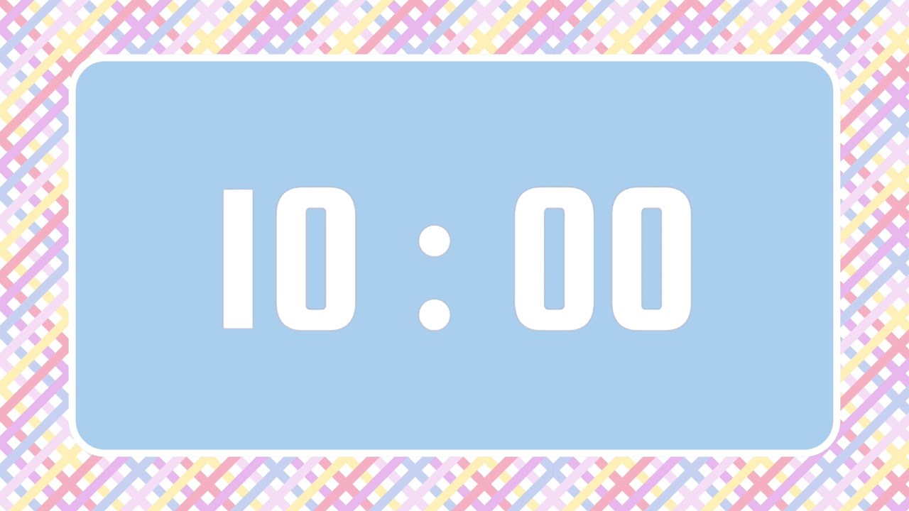 10-Minute Timer | With Upbeat Lofi Guitar Instrumental Music & Alarm ...