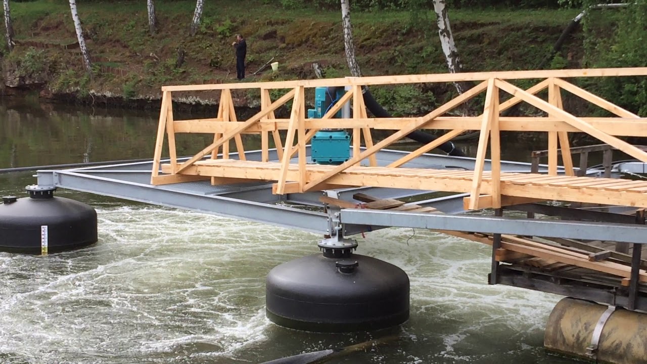 Invent High Capacity Mixer Aerator on a float - YouTube