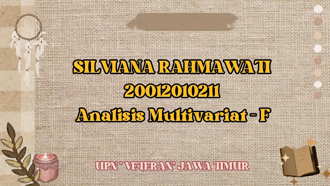 Mini Project UTS Analisis Multivariat 2023 - Mengelola Data Menggunakan ...