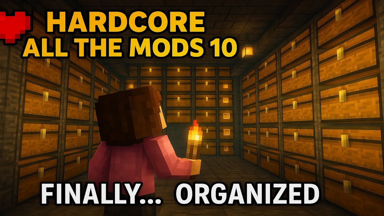 HARDCORE MINECRAFT - ALL the MODS 10 - Day 5: Sophisticated Storage and ...