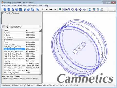 GearTeq Demo Video - Timing Belt Pulley Creation - YouTube