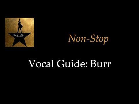 Hamilton - Non-Stop - Vocal Guide: Burr - YouTube