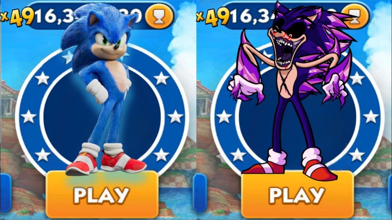 Sonic Dash VS Evil Sonic _ Movie Sonic vs All Bosses Zazz Eggman - YouTube