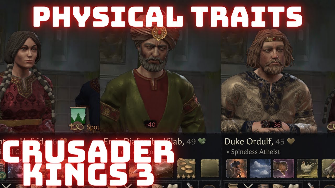 Physical Traits | Crusader Kings 3 - YouTube