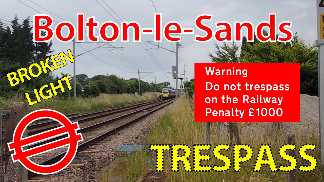 Major trespass incident at Bolton-le-Sands Level Crossing 10/7/2021 ...