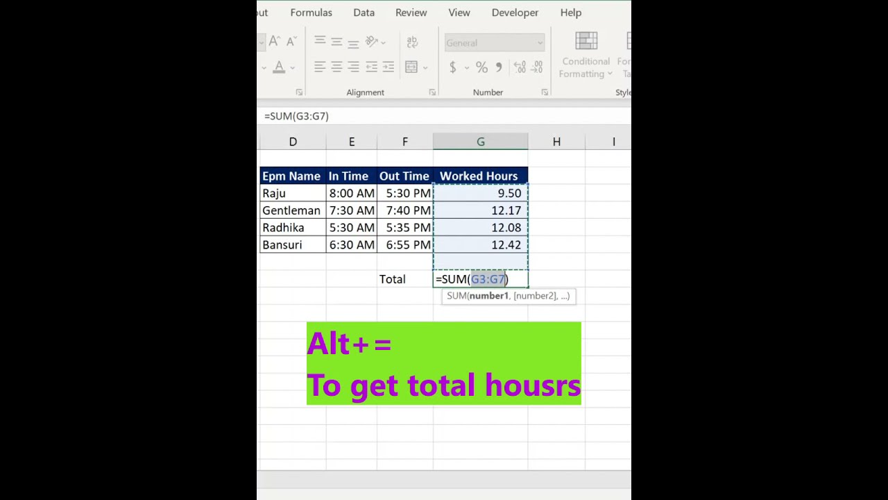 Shorts Time Difference Excel YouTube Shorts Time Difference Excel YouTube