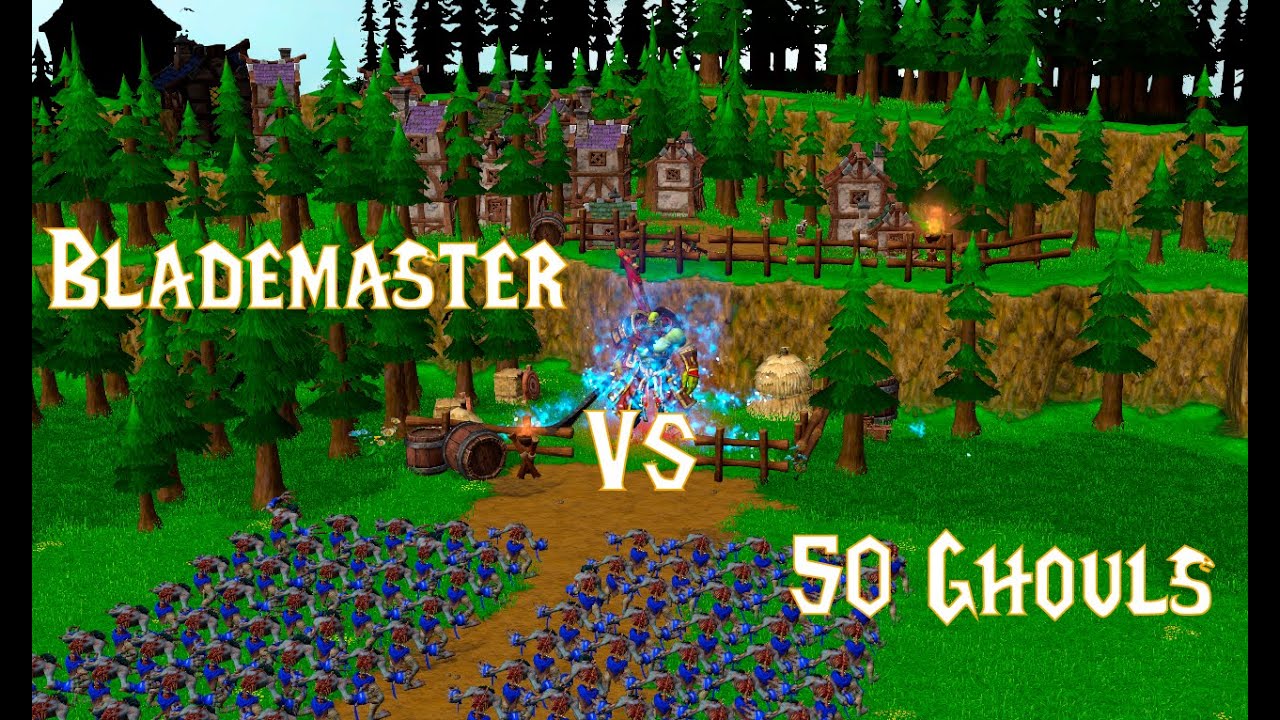 WARCRAFT 3 REFORGED - Blademaster vs 50 Ghouls - YouTube