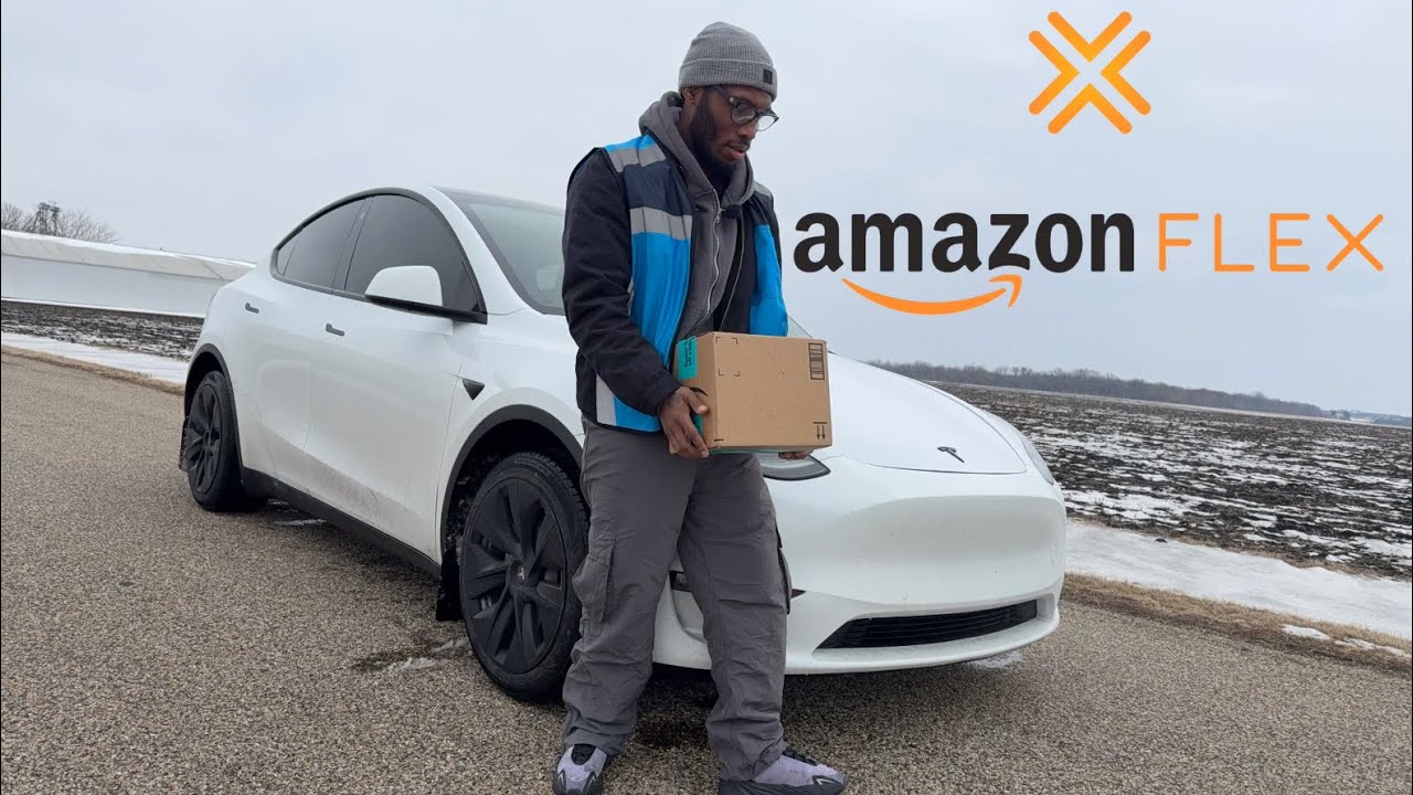 Is Amazon flex worth it? Delivering packages in a Tesla - YouTube
