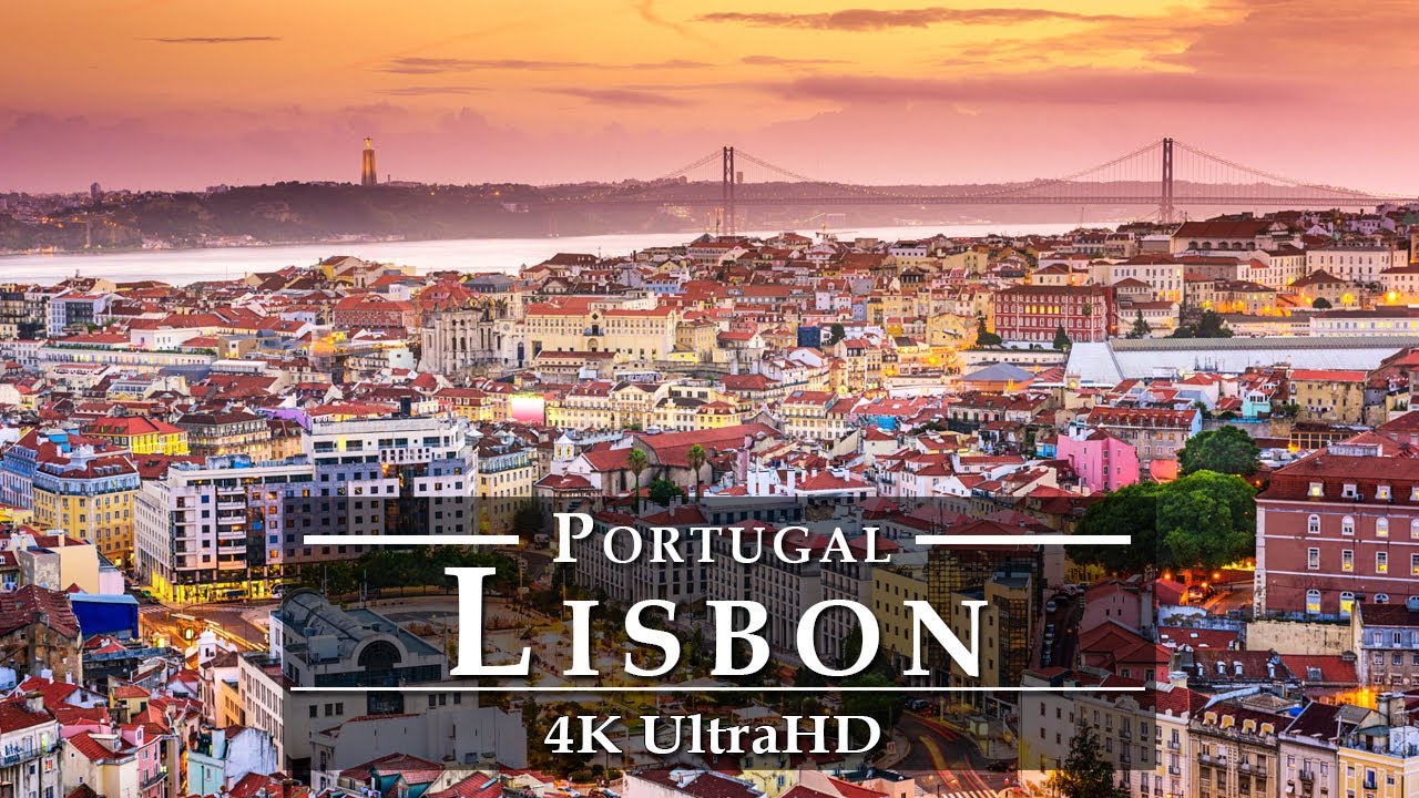 Lisbon Portugal by 4K UltraHD Drone | Lisbon Nightlife | vista do drone ...