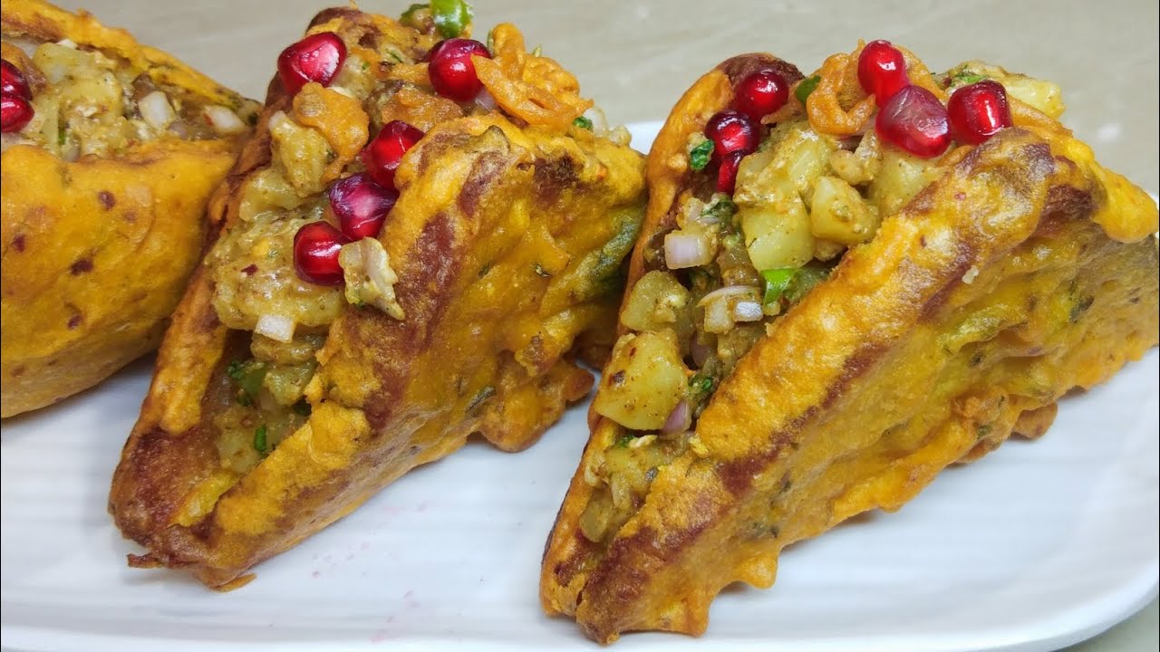 Easy Crispy Bread Chaat Recipe | Bread Pakoda Recipe | Ramzan Special ...