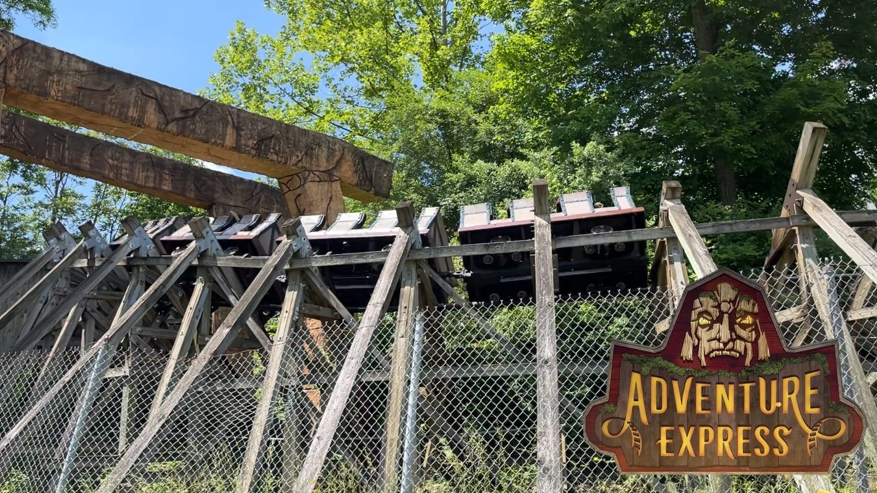 Adventure Express at Kings Island Behind The Scenes Tour - YouTube