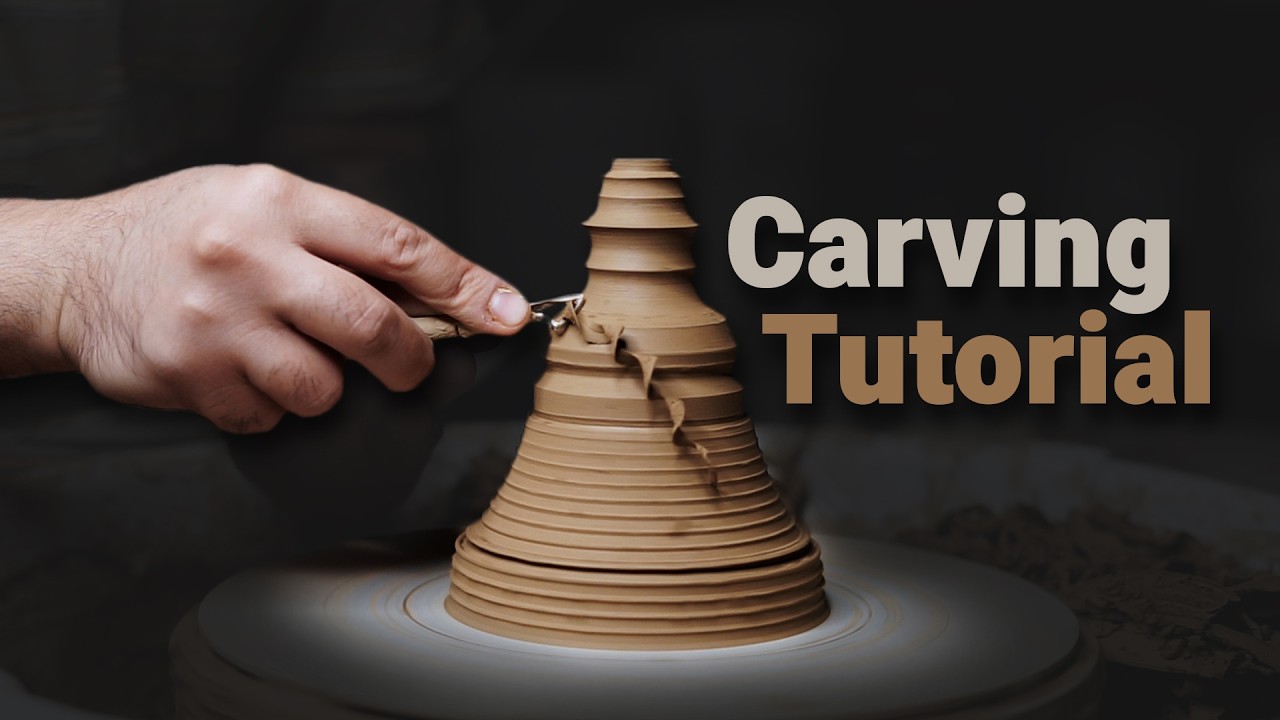 Pottery Basics: How to Carve Clay on the Pottery Wheel | Step-by-Step ...