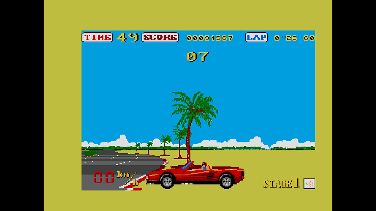 OutRun Atari ST with Frame Counter - YouTube